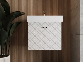 Kingsbath / Lavedo Tessera White 60 koupelnová skříňka s umyvadlem