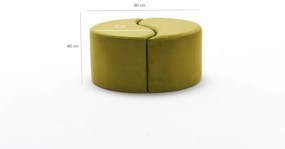 Atelier del Sofa Taburet Alis Puf - Green, Zelená