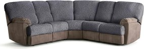 Bielastické potahy MODULO tmavě šedé sedák M (40-59 cm x 81-130 cm)