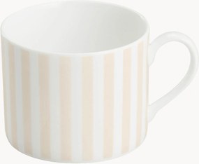 Sada hrnků z kostního porcelánu Pastel Stripes, 6 dílů