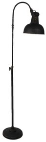 Černá kovová stojací lampa Frisian – 59x27x189 cm