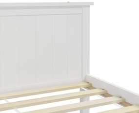 Rám postele bílý masivní borové dřevo 180 x 200 cm,  322186