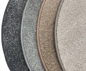 Vopi | Kusový koberec Matera šedý - 1 m2 s obšitím