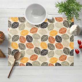 Biante Dekorační prostírání na stůl PML-072 Podzimní listy na krémovém 30x40 cm