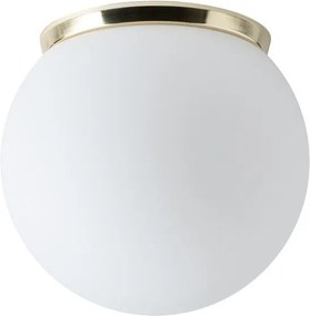 OS STY61724 STYX 1 stropní/nástěnné skleněné svítidlo mosaz / bílá IP65 4000 K 8W LED - OSMONT