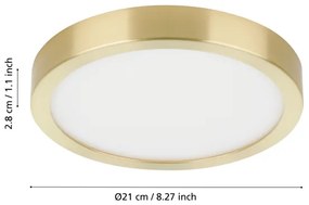 Eglo 900181 - LED Stropní svítidlo FUEVA LED/17W/230V pr. 21 cm