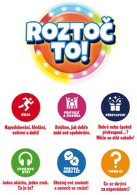 MAC TOYS Hra QUIZY Roztoč to! na baterie *SPOLEČENSKÉ HRY* m1824138