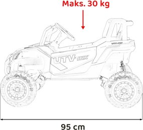 Elektrické autíčko Buggy Madman UTV-MX modré