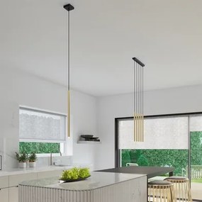 Závěsná lampa SOLLUX PASTELO 3L leštěné zlato G9 3x8W bez žárovky SL.1196