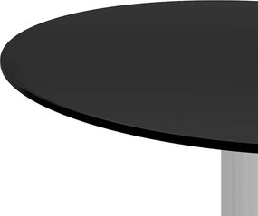 Konferenční stolek černý 40 cm tvrzené sklo 322781