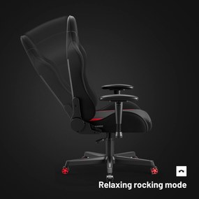 Látková herní židle Diablo X-Starter Normal Size: černo-červená