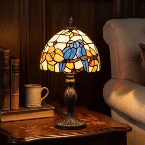 Brilagi - Tiffany vitrážová stolní lampa JUNGLE 1xE27/60W/230V