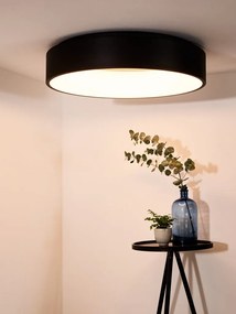 Kruhové stropní LED svítidlo Lucide Talowe / 42 W / ⌀ 60 cm / hliník / černá