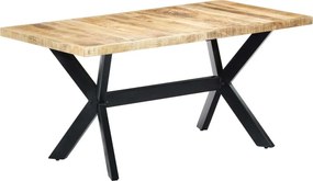 vidaXL Jídelní stůl 160 x 80 x 75 cm masivní sheeshamové dřevo [247435] Barva: světle hnědá