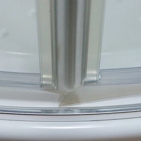 Roth Tower Line čtvrtkruhový sprchový kout 90 x 90 x 201,2 cm 722-9000000-01-02 stříbro / transparent