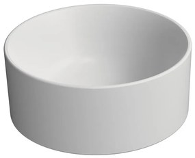 GSI GSI, KUBE X keramické umyvadlo na desku, průměr 32cm, bílá mat, 943509