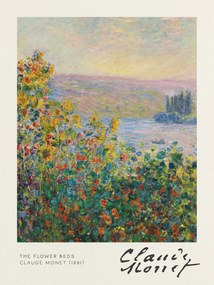 Obrazová reprodukce The Flower Beds - Claude Monet, (30 x 40 cm)