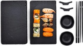 Elegantní sada na servírování sushi pro dva, talíře, paličky