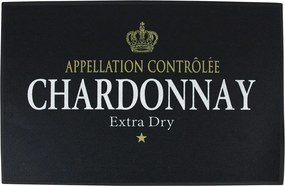 Černá podlahová rohožka Chardonnay wine - 75*50*1cm
