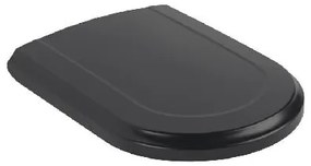 Villeroy & Boch Hommage - WC sedátko, SoftClosing, QuickRelease, Pure Black 8809S1R7