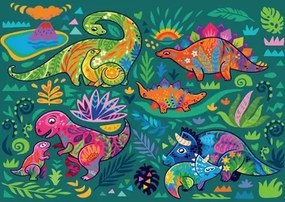 YAZZ Puzzle Dinosauři / 1000 dílků / 68 x 48 cm