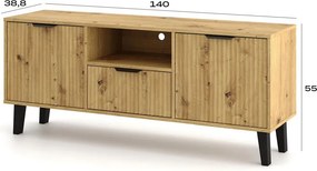 TV stolek Borg Duo 2d1s dub artisan