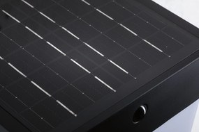P 95746 Hybrid LED venkovní nástěnné svítidlo Lioren domovní 230V + solární IP44 hranaté 170x170mm 3000K 2,3W 230V černá - PAULMANN