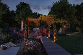 P 94722 Plug & Shine LED zemní svítidlo Floor základní sada neláká hmyz IP67 2200K 3x2W 21VA stříbrná - PAULMANN
