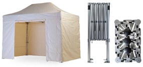 Nůžkový párty stan 2x4 m TENTino BIG HEXAGON EXTREME Barva opláštění: 2A - KRÉMOVÁ