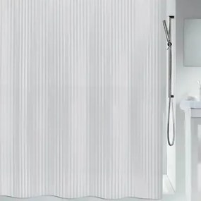 Spirella TWILL sprchový závěs 180 x 200 cm bílý / PEVA
