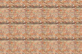 DIMEX | Samolepicí vliesová fototapeta na zeď Červená cihlová stěna MA-5-2673 | 375 x 250 cm | červená