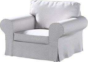 Potah na křeslo IKEA Ektorp barva šedá látka pletený vzor