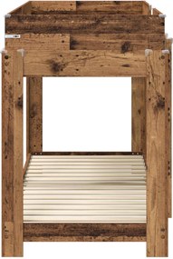 Patrová postel pro děti Staré dřevo 75 x 190 cm 3410545