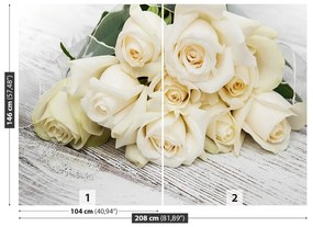 Fototapeta Bílé růže 104x70