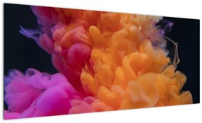 Obraz barevného dýmu (100x40cm)