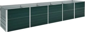 vidaXL Vyvýšený záhon pozinkovaná ocel 400 x 80 x 45 cm [47057] Barva: Zelená