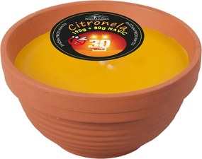 Svíčka proti hmyzu Citronella Flower, žlutá, 190 g + 80 g zdarma