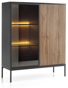 Dvoudveřová vitrína Sento (WT104) s LED osvětlením