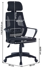 Kondela Kancelářské křeslo, černá látka, TAXIS NEW