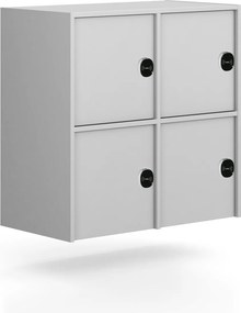 Nástavba pro skříně FRAME, 4x dveře, 872 x 450 x 854 mm, RFID zámek, šedá