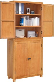 Sada úložného nábytku s policí 2 ks Přírodní 80 x 35 x 185 cm 3328621