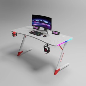 Herní stůl BG01 bílý 140 cm