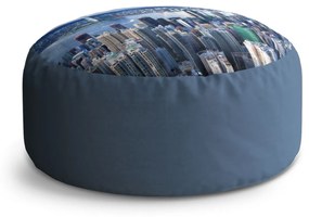 Sablio Taburet Circle Město s mrakodrapy: 38x48 cm