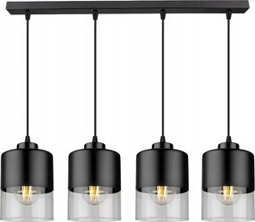 Závěsná Led stropní lampa Stropní Svítidlo Černá Loft Moderní E27