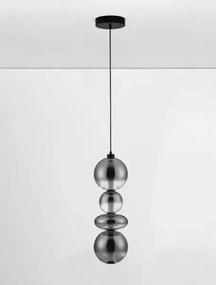 LED stmívatelné černo-šedé designové svítidlo Bally
