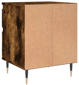 Noční stolek kouřový dub 40 x 35 x 50 cm kompozitní dřevo