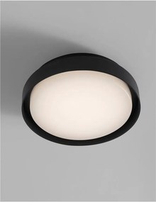 NV 9944603 Venkovní stropní svítidlo OLIVER černý hliník akrylový difuzor LED 20W 3000K 100-240V 92st. IP65 - NOVA LUCE