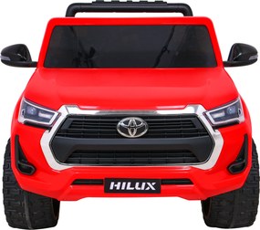Ramiz Elektrické auto Toyota Hilux pro děti červené + pohon 4x4 + dálkové ovládání