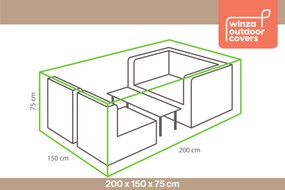 Obal na sedací soupravu obdélník Winza 200x150x75cm