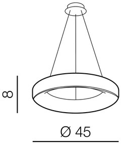LED svítidlo Sovana 45 CCT bílé s dálkovým ovladačem